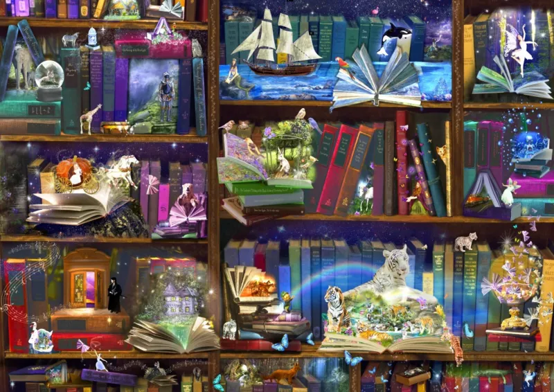 Bluebird Puzzle - Puzzle Library Adventures in Reading - 3000 Teile ...